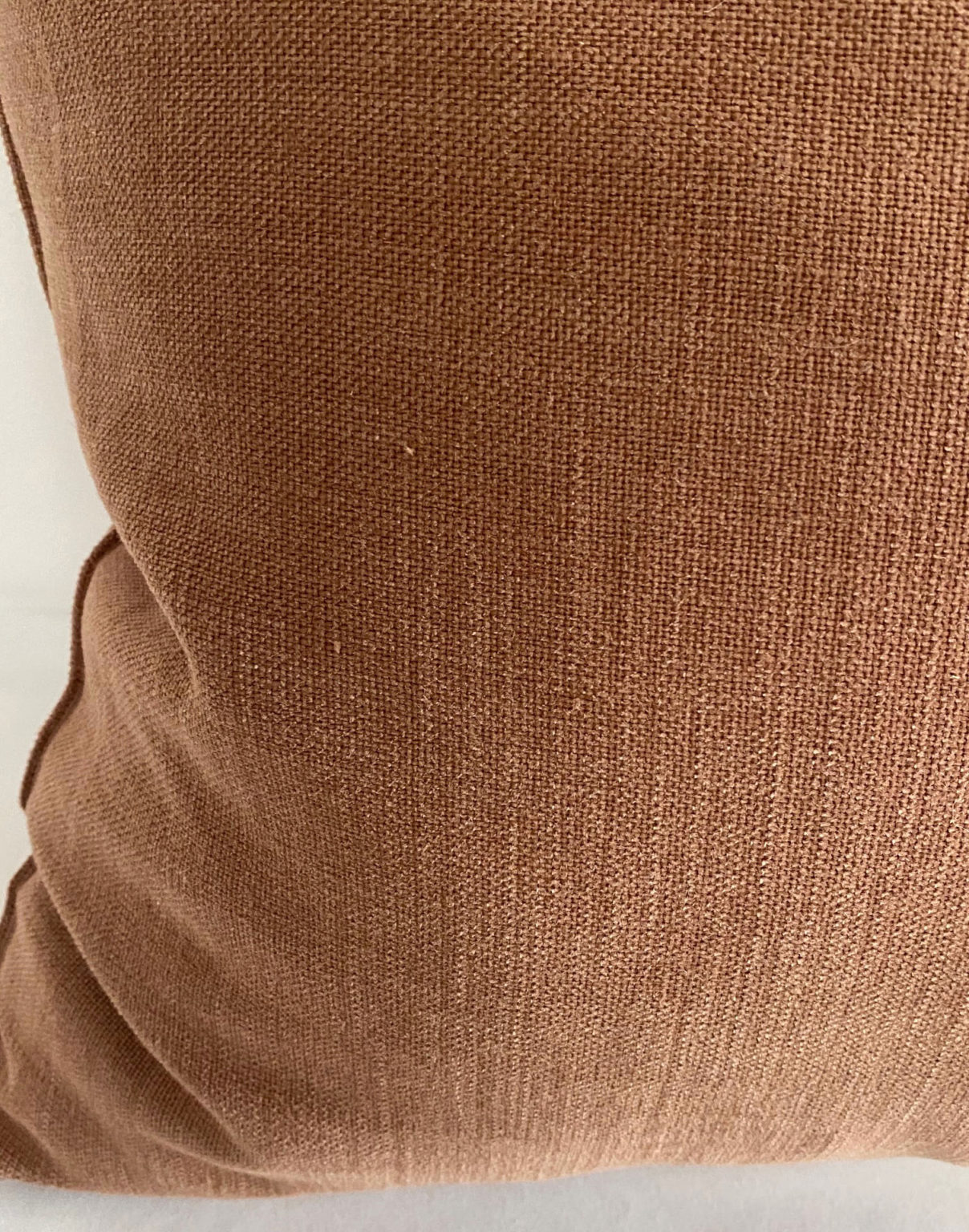 Stone Washed Terracotta Rust Color Belgian Linen – bloomhomeinc
