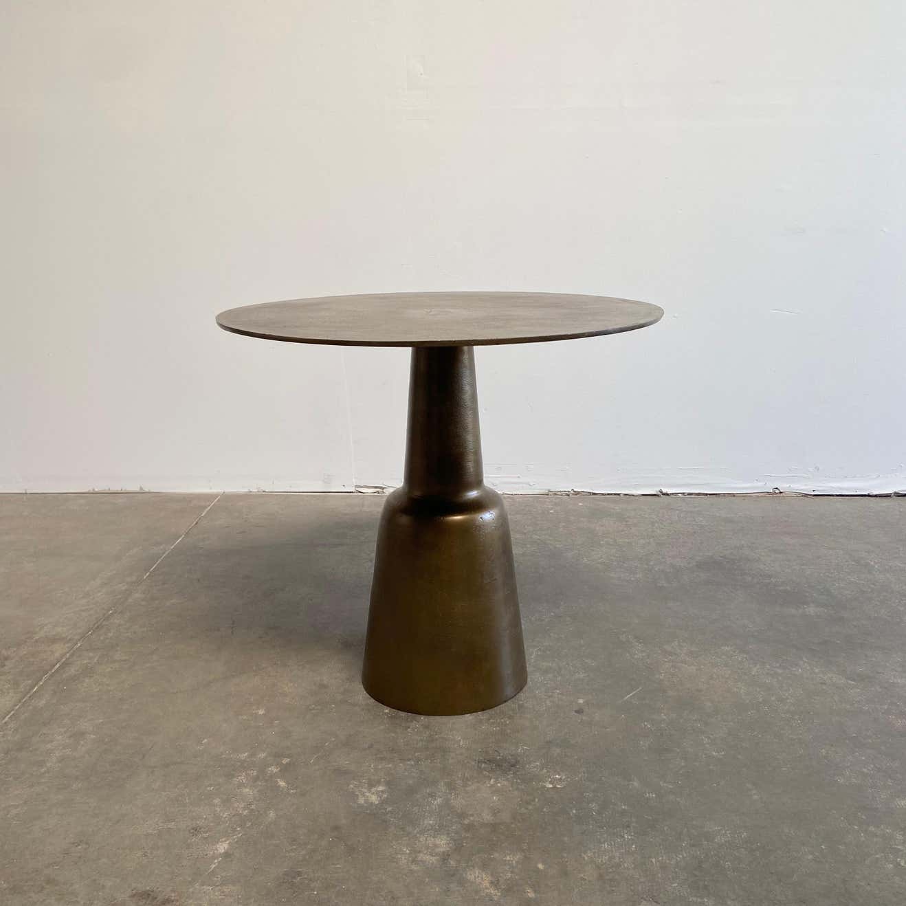 Bistro Table or Entry Table in Aged Brass Finish – bloomhomeinc
